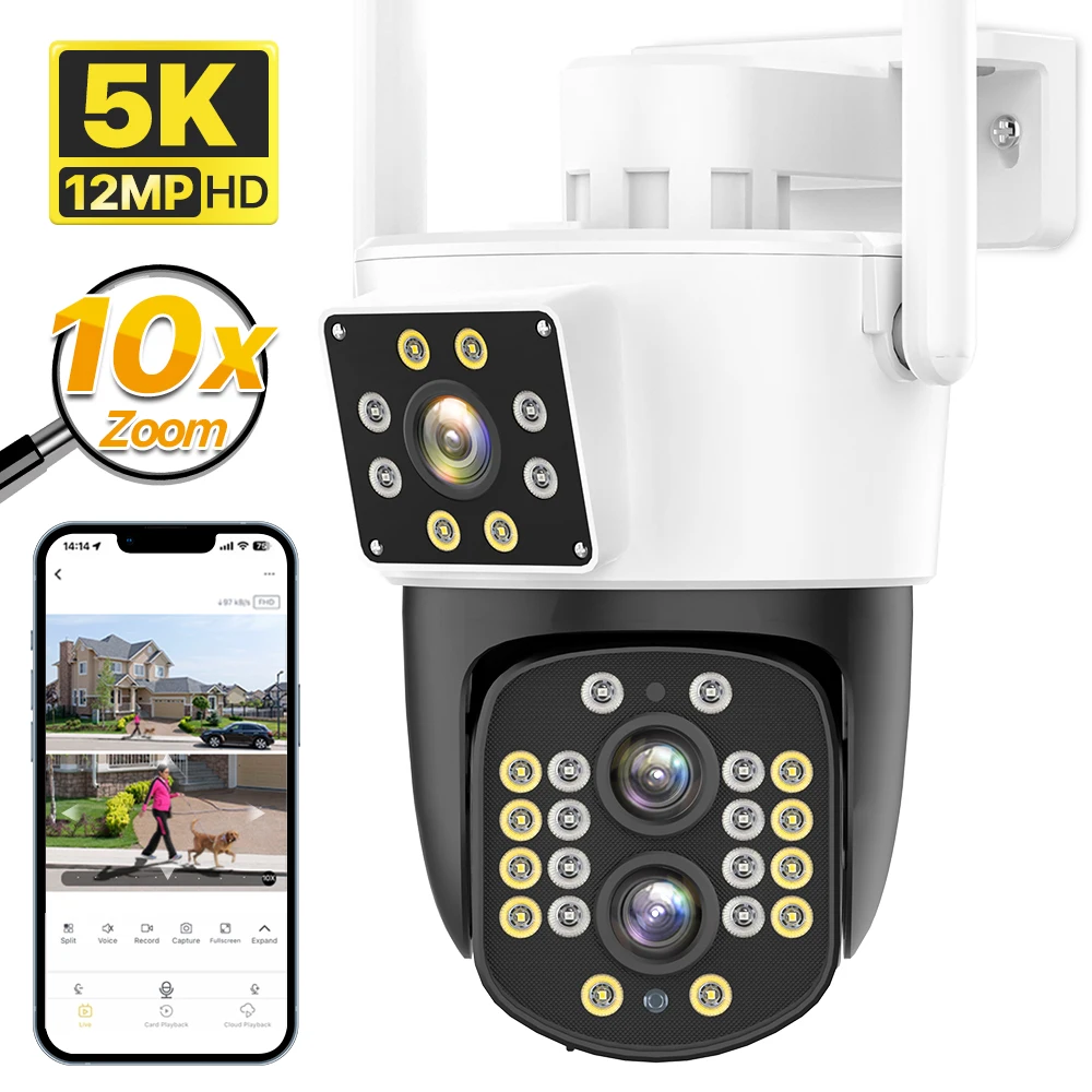 5K-HD-WiFi-IP-Camera-12MP-Outdoor-10X-Hybrid-Zoom-PTZ-Camera-4K-Three ...