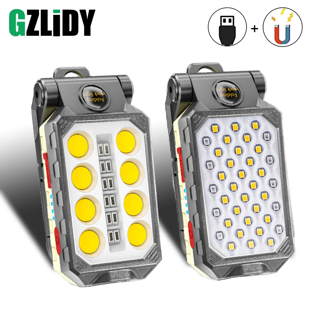 Usb Rechargeable Cob Work Light Portable Led - Usb Rechargeable Cob ...