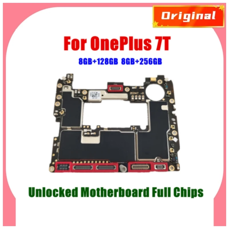 Unlocked Main Board For OnePlus 7T 128GB 256GB Mainboard Motherboard ...
