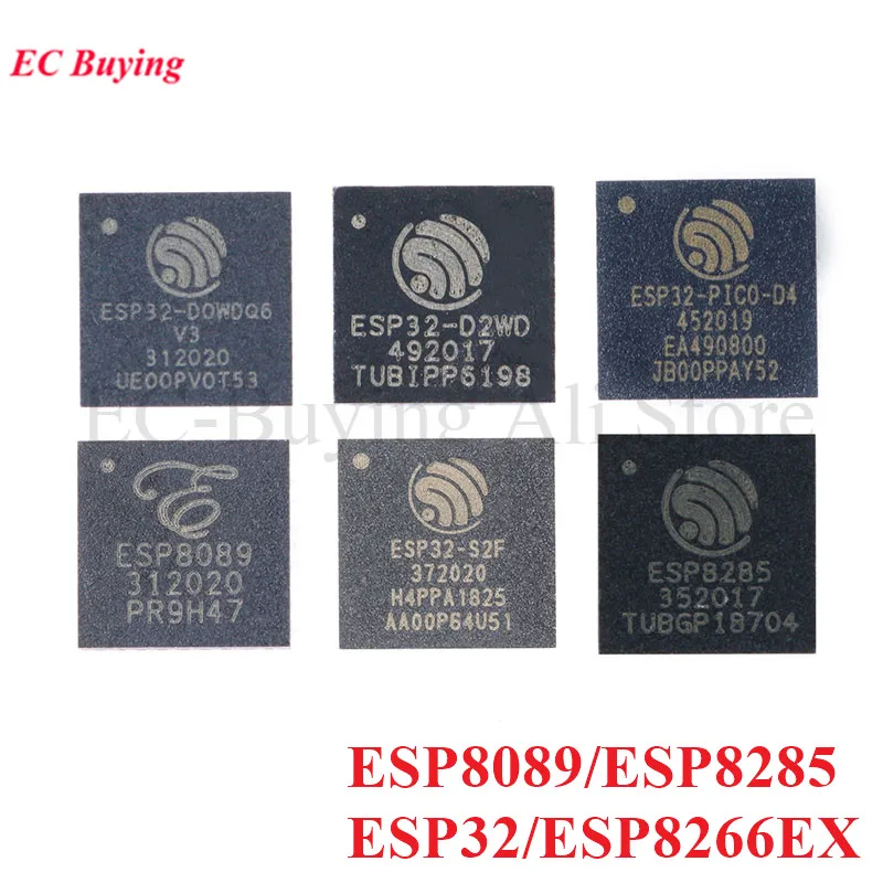 2 piezas ESP8266, ESP32, ESP32-D0WDQ6, ESP8285, ESP32-D0WD-V3, ESP32-D2WD, ESP32-PICO-D4, ESP32 ...
