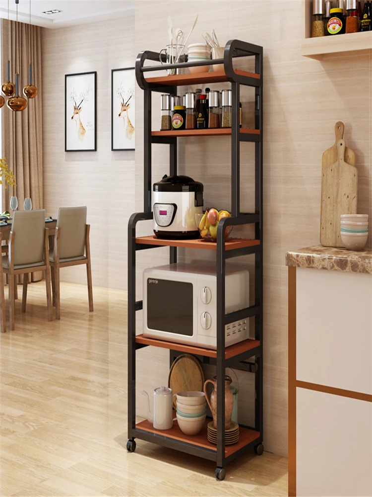 Kitchen-Microwave-Storage-Cabinet-Multi-layer-Movable-Storage-Shelve ...