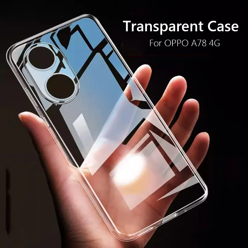 Simple-Slim-Soft-TPU-Transaprent-Clear-Phone-Case-On-For-OPPO-A78-4G ...