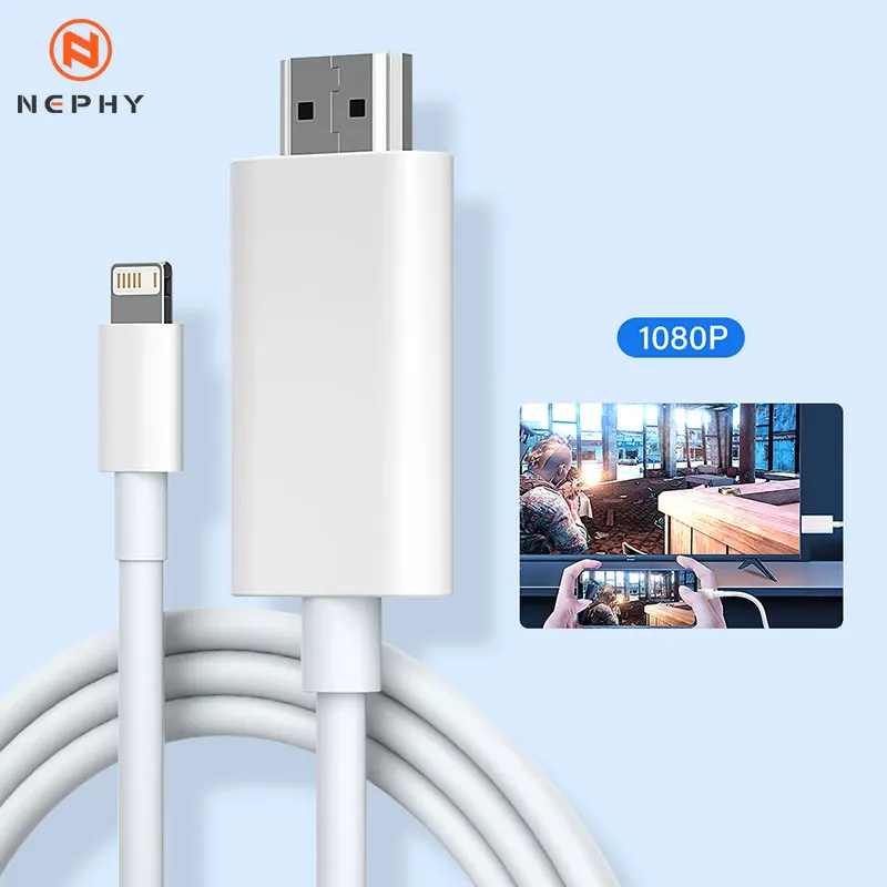 2K-1080P-Phone-to-HDMI-compatible-Cable-Sync-Screen-Connector-Directly ...