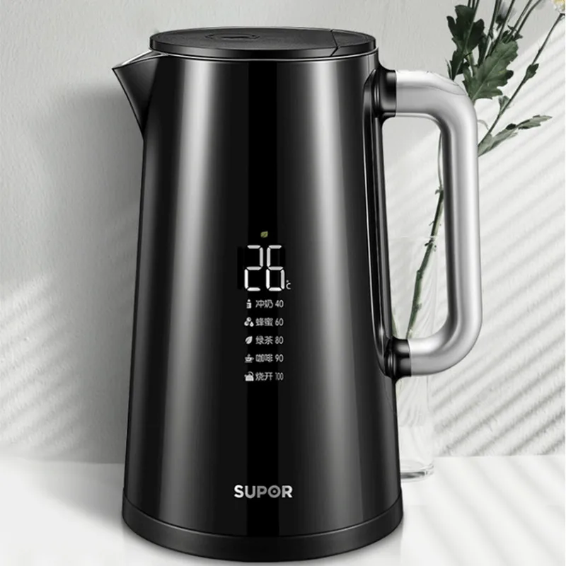 Supor-220V-Smart-Electric-Kettle-Household-304-Stainless-Steel-Constant-Temperature-Double-Layer ...