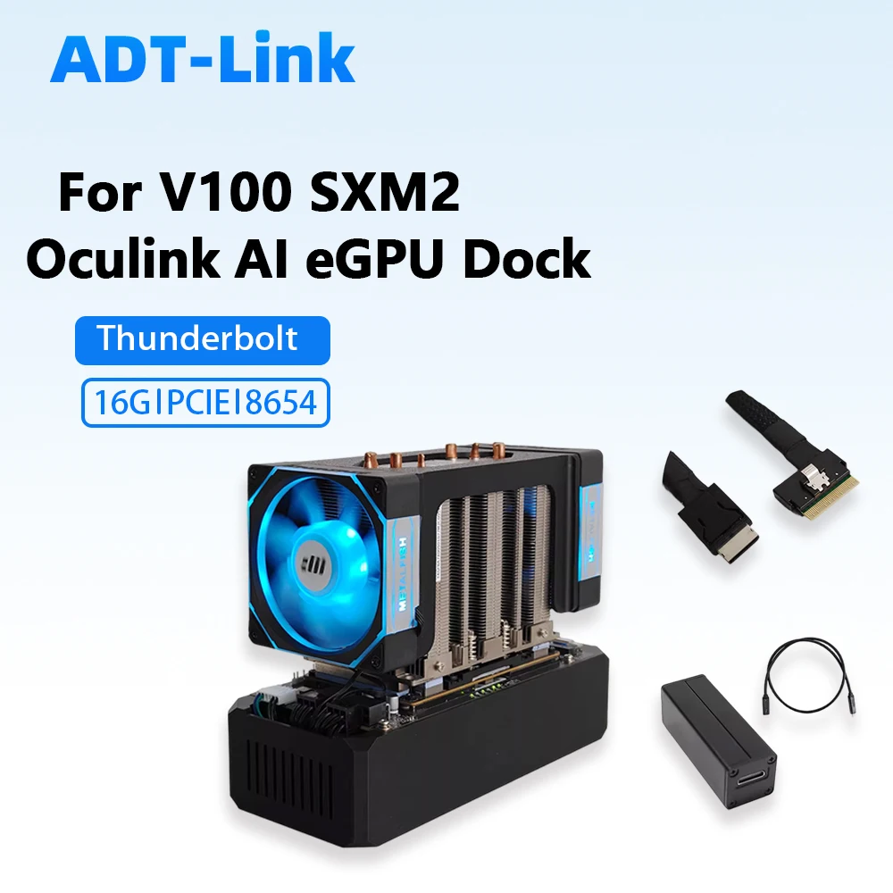 16G Graphics Card Dock AI eGPU Docking Station for NVIDIA Tesla V100 A ...