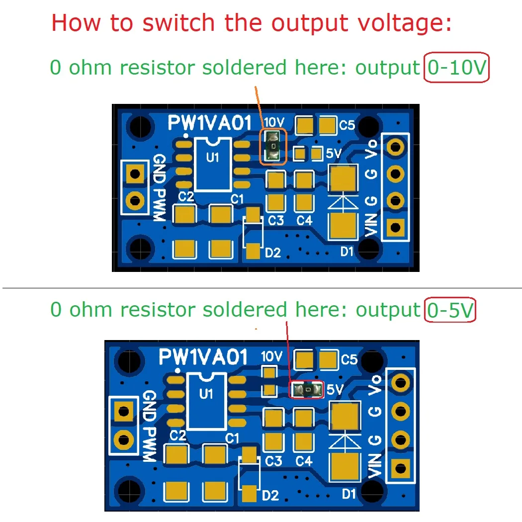 PWM DAC 변환기 0 100% 펄스 신호에서 0 5V 0 10V 전압 출력, Arduino 및 UNO MEGA plc용 ...
