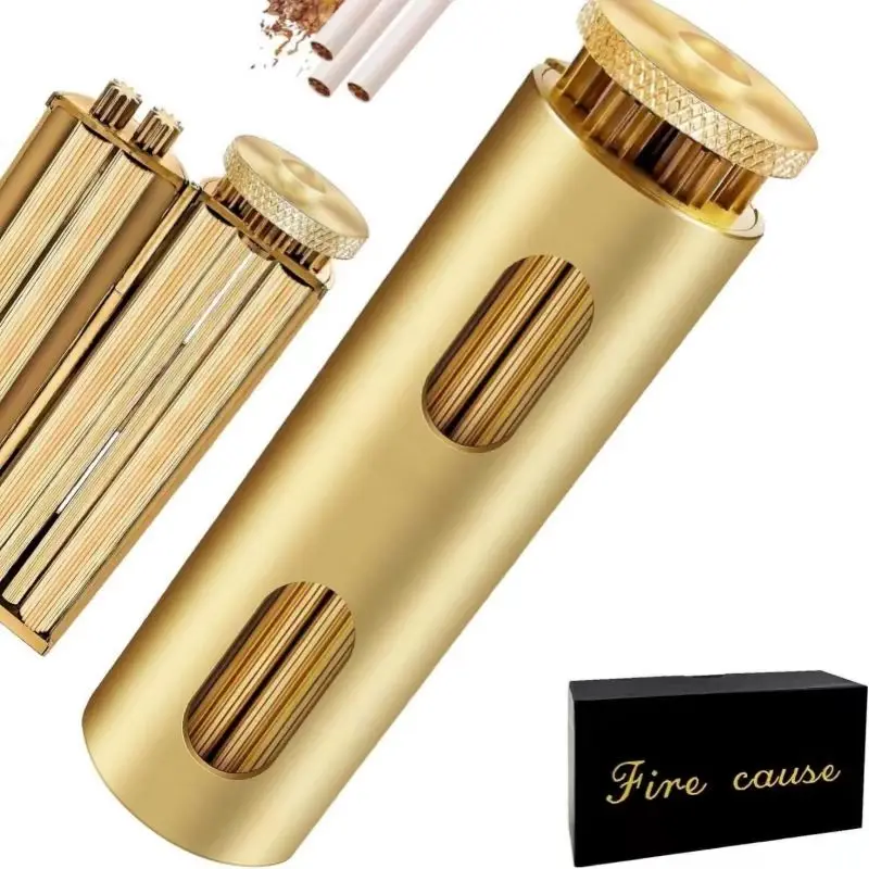 Antique-Style-Brass-Material-Manual-Mechanical-Feeling-Tobacco-Rolling ...