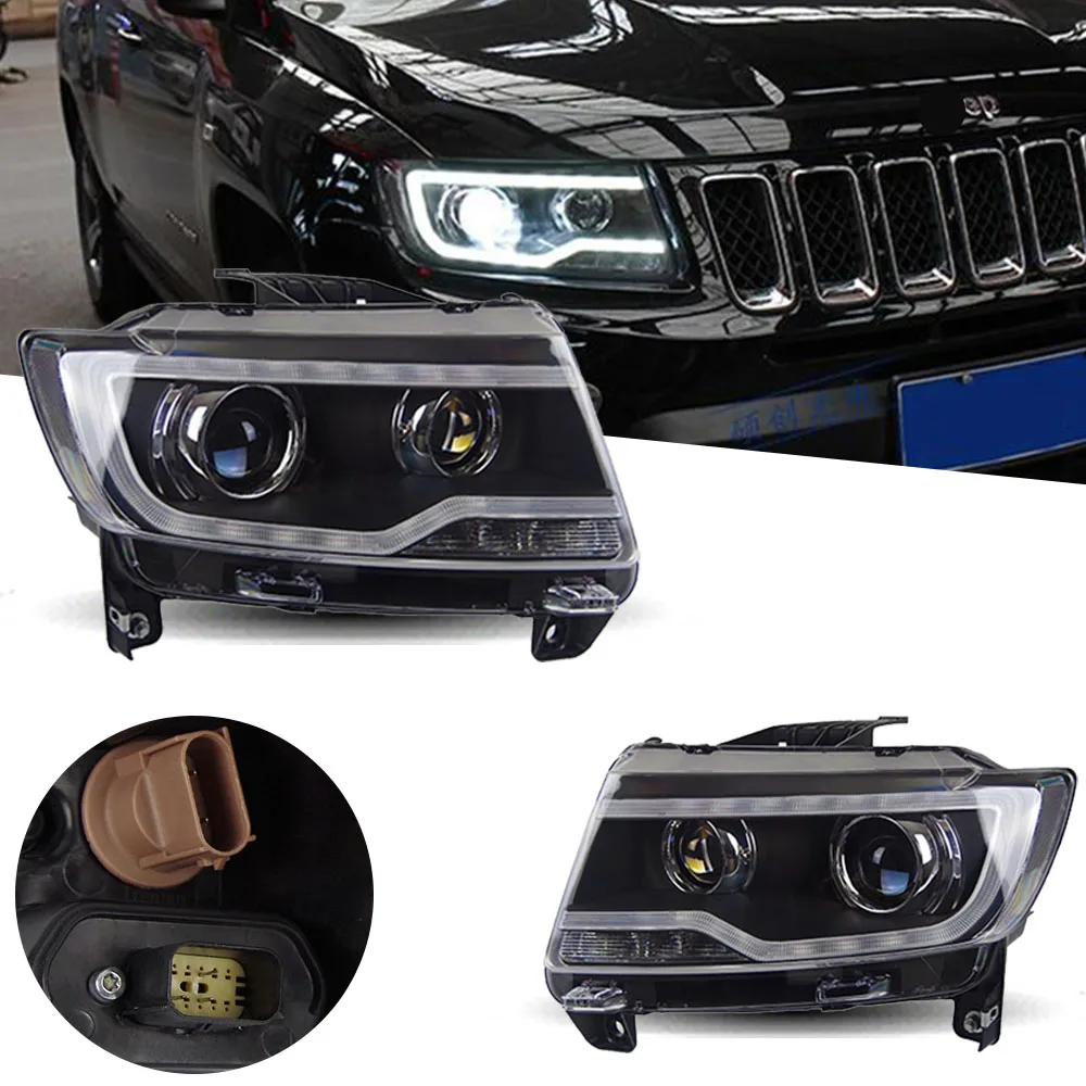 Faros-delanteros-de-estilo-de-coche-para-Jeep-Compass-LED-faro-2011 ...