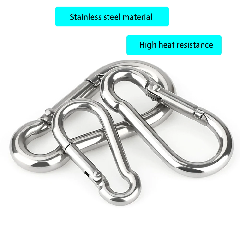 304tainless-steel-climbing-buckle-heavy-duty-spring-hook-locking ...