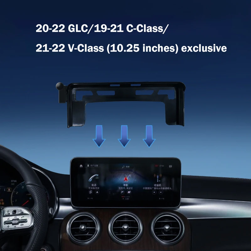 Autotelefon halter für Mercedes-Benz C Klasse W205 2022-10,25 glc x253-Zoll Bildschirm mit ...