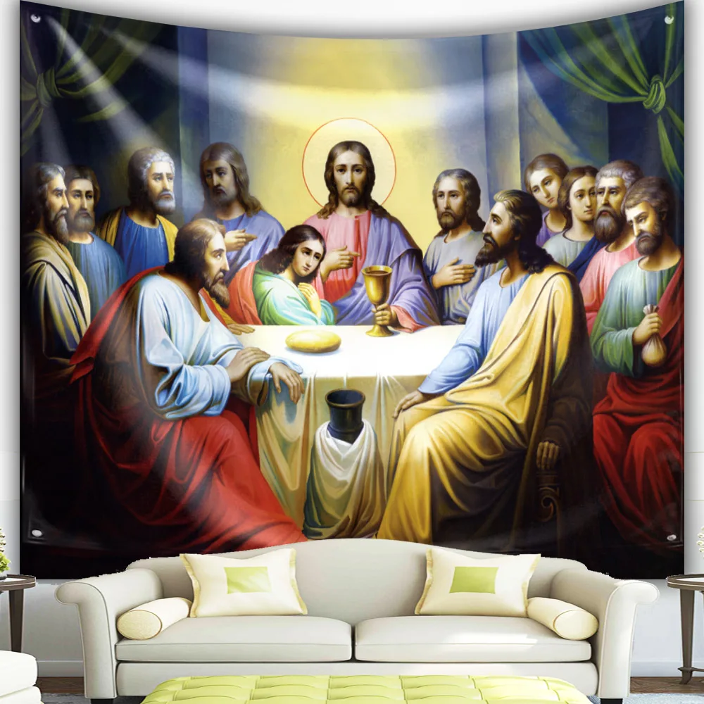 Last-Supper-Tapestry-Christ-Jesus-Easter-Tapestry-Catholic-Religion-Tapestries-Wall-Hanging-for ...