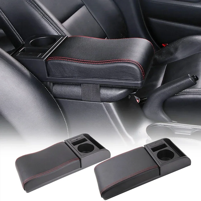 Car Armrest Box Extender Elbow Support Universal Auto Arm Rest with USB ...