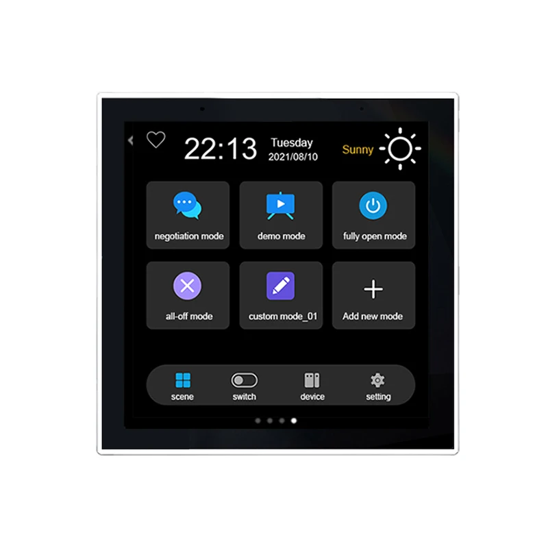 T6E-4inch-tuya-smart-central-control-panel-smart-home-ZigBee-gateway ...
