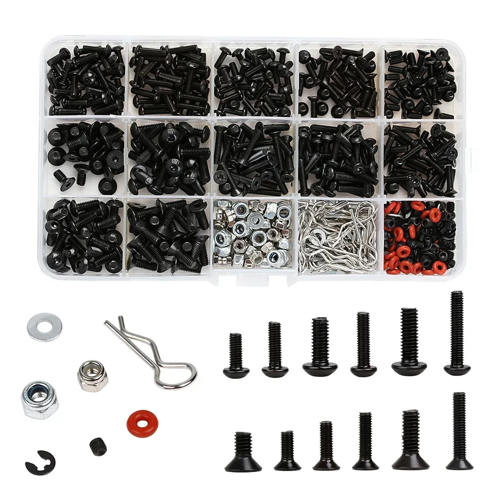 500-Set-Portable-Screws-Box-For-1-10-RC-Crawler-Car-HSP-SCX10-Trxs-TRX ...