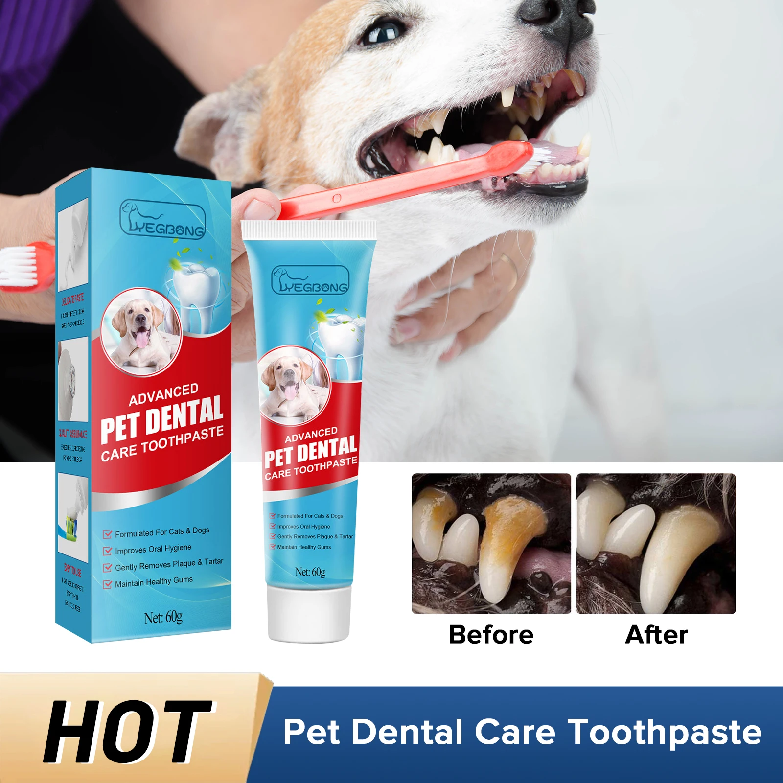Pet-Oral-Care-Toothpaste-Dog-Fresh-Breath-Mouth-Deodorant-Tartar-Plaque ...