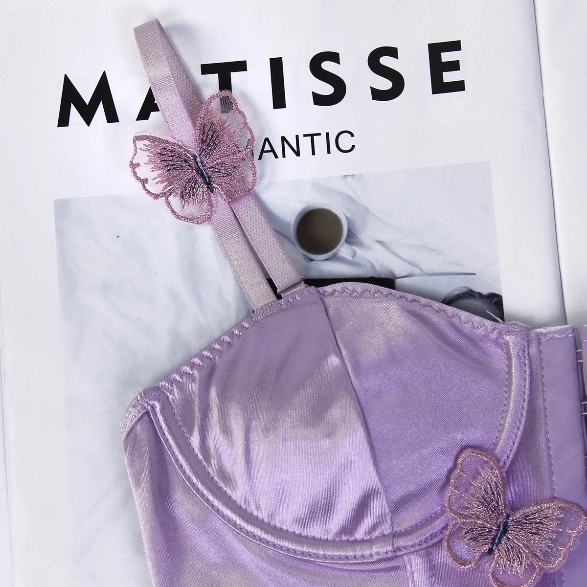 Corset sexy pour femmes,bustier,haut court,sous le buste,lingerie,soutien-gorge- K0319-rose red ...