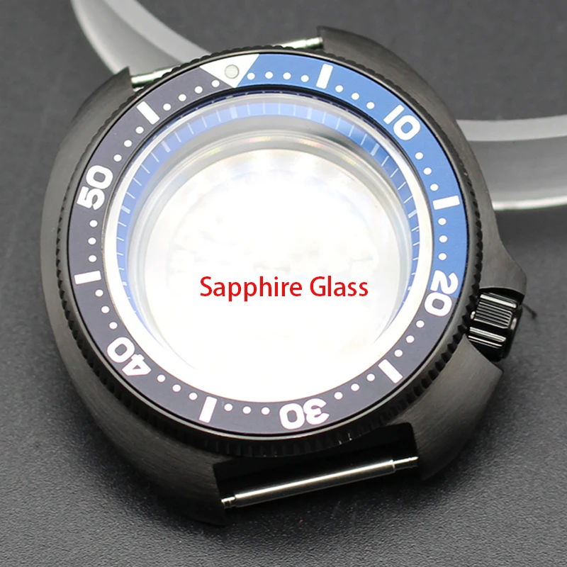 44mm Case Black Men's Watch Mod Skx 6105 Parts For Seiko Nh34 Nh35 Nh36 ...