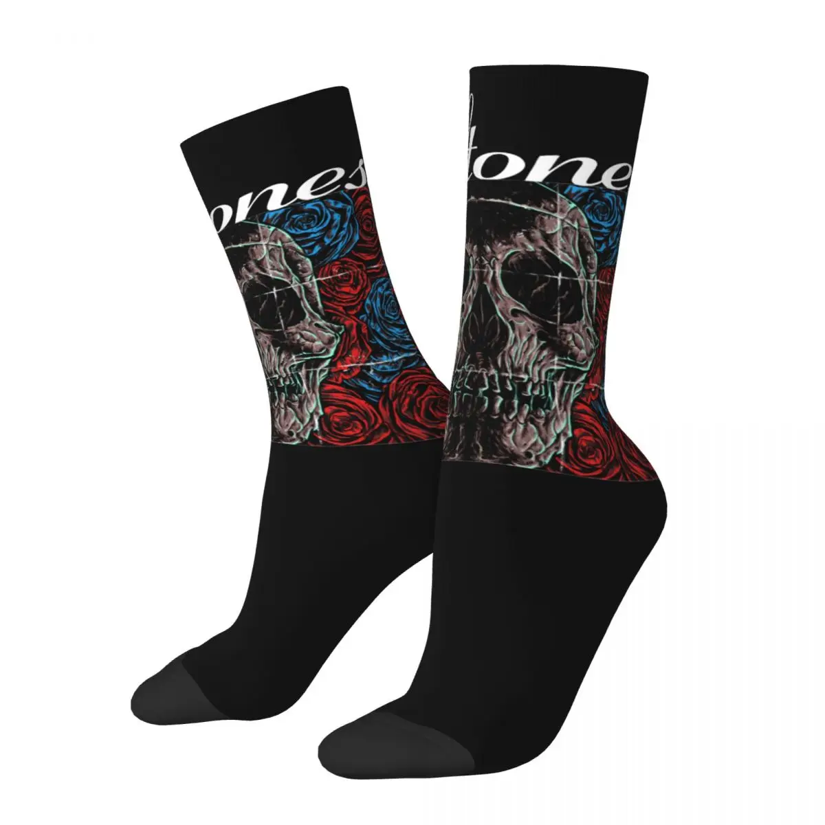 Retro-Horror-Deftones-Skull-Basketball-Socks-Gothic-Polyester-Middle ...