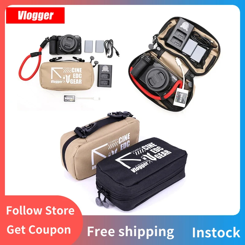 VLOGGER-Carry-Bag-for-Cameras-Battery-Charger-5-Inch-Monitor-SLR-Micro ...