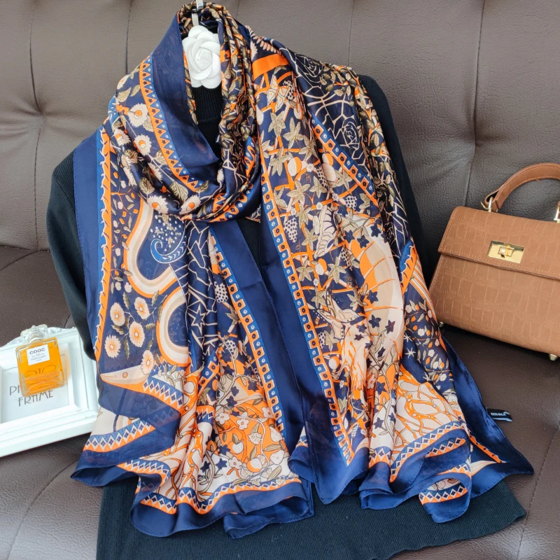 180-90cm-New-Style-Women-Fashion-Silk-Muffler-Lady-Lovely-foulard ...