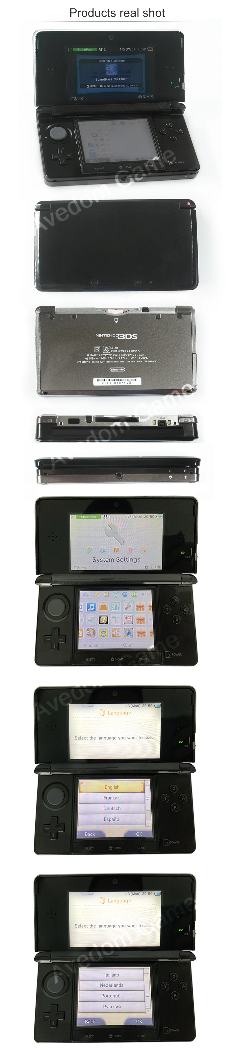 Оригинальная игровая консоль 3ds 3dsxl 3dsll портативная игровая консоль бесплатные игры для