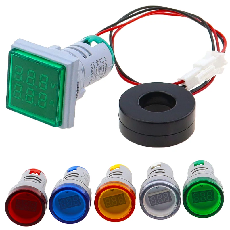 Digital Ammeter Voltmeter 500v | Digital Ac Voltage Volt Meter - 110v ...