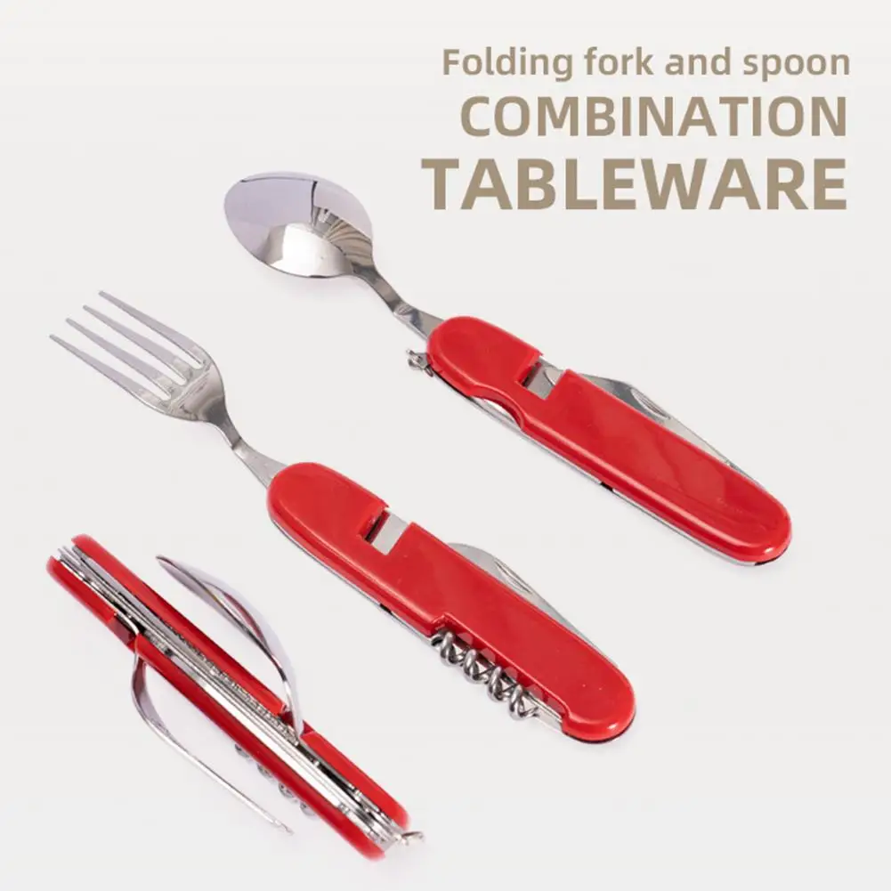 Spork-cubiertos-plegables-desmontables-7-en-1-cubiertos-de-Picnic-de-acero-inoxidable-tenedor-y ...