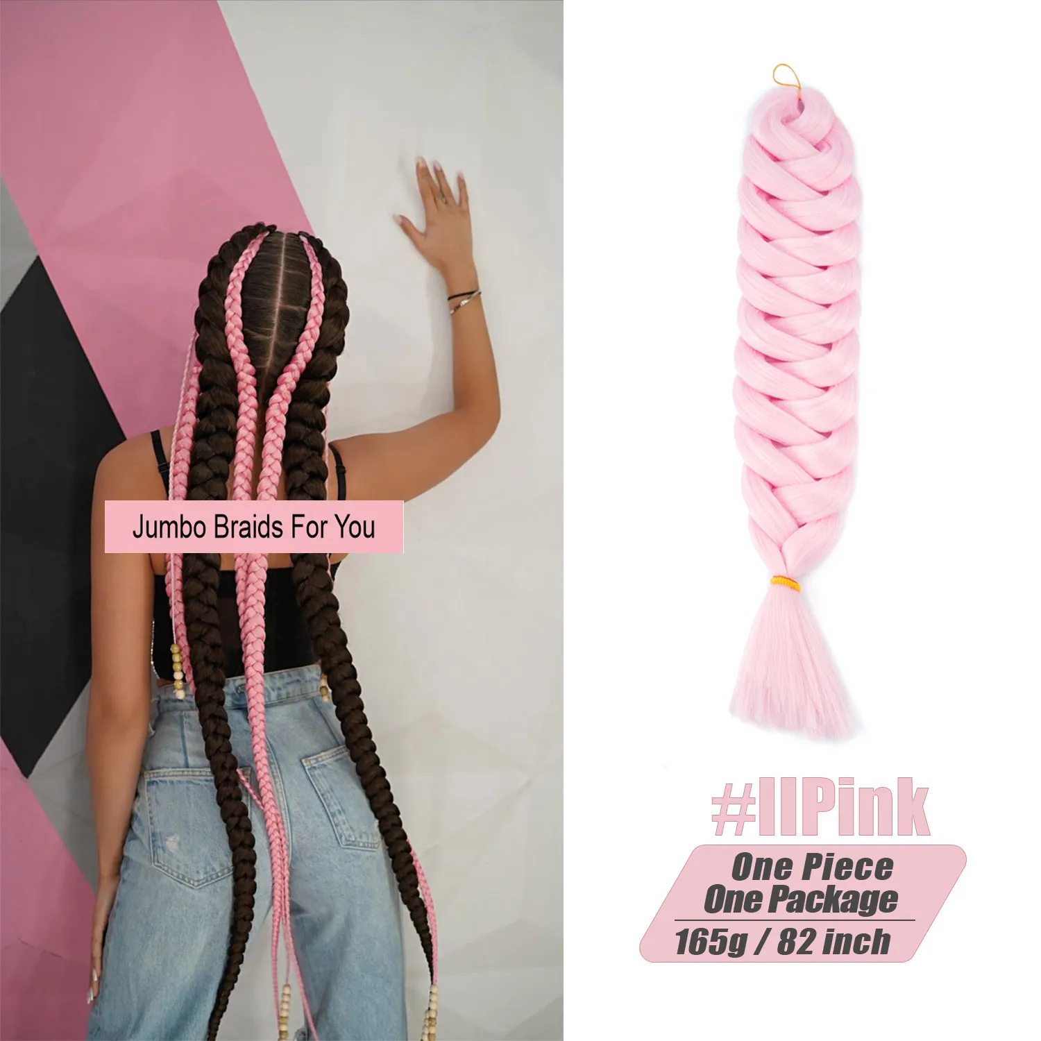 Wholeasle-Jumbo-Braid-Hair-165G-82Inch-Jumbo-Braiding-Hair-Pre ...