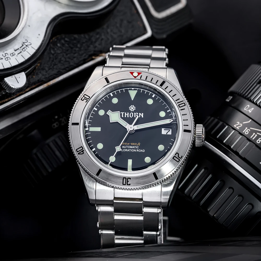 Watch Sapphire Crystal | Thorn Automatic Watch | Vintage Diver Watches ...