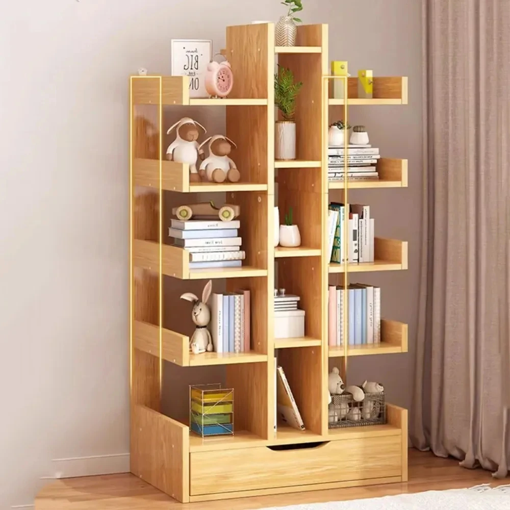 Estanter-a-abierta-para-libros-mueble-de-almacenamiento-integrado-Simple-con-cajones-armario-de ...