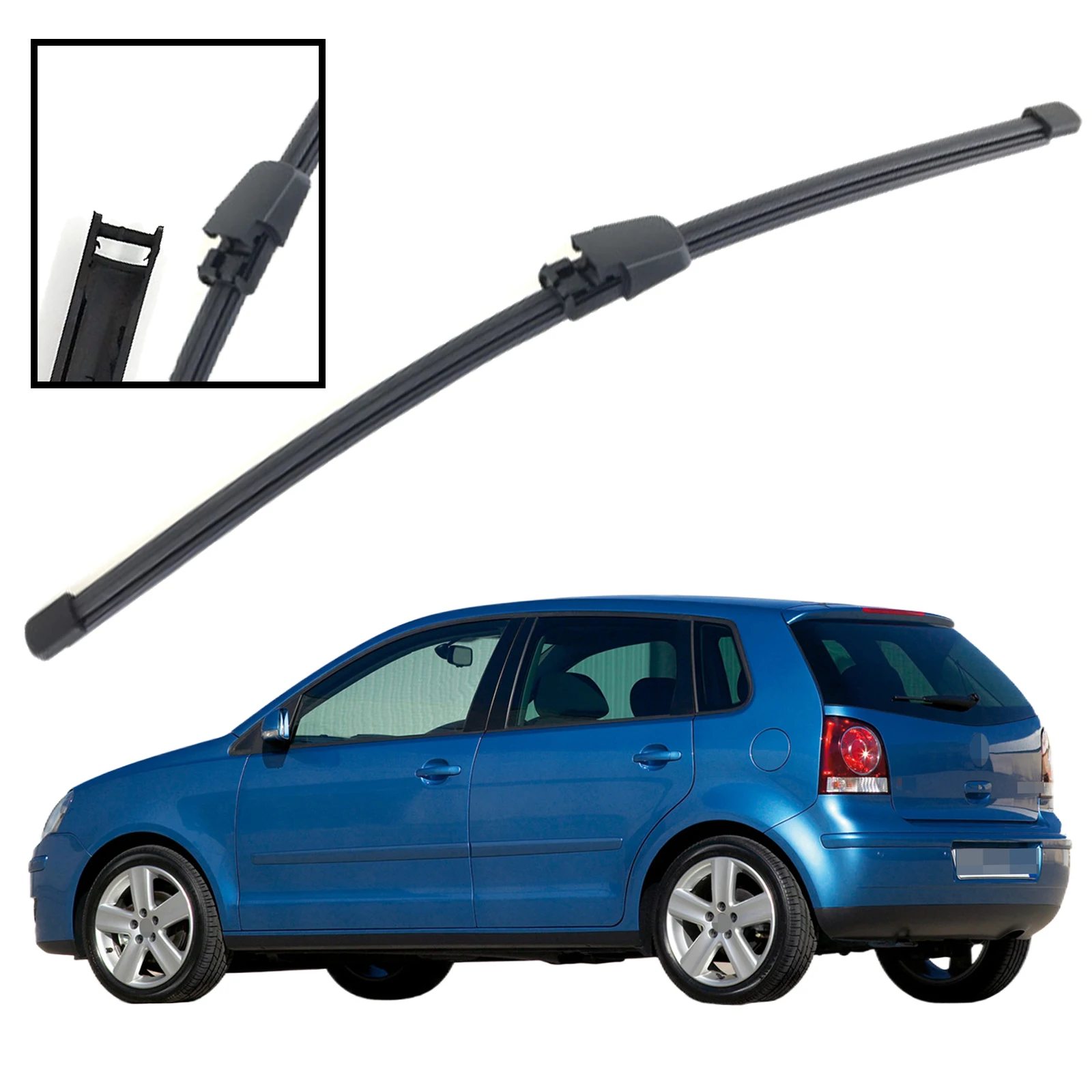 13" Rear Windshield Windscreen Washer Wiper Blade For VW Polo 9N 9N3 ...