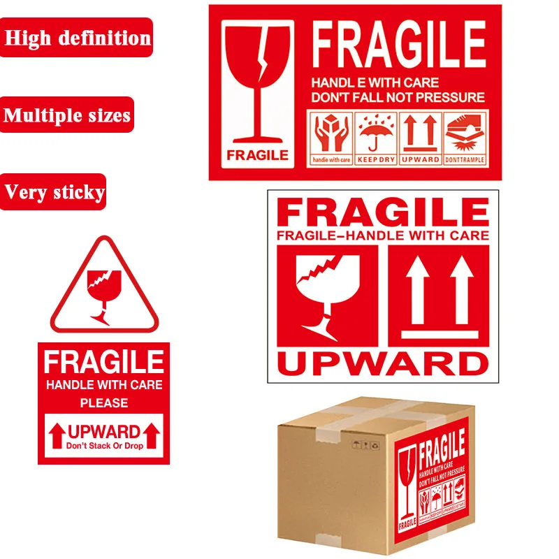 50-100pcs-Fragile-Warning-Label-Sticker-Logistics-Accessories-Hazard ...
