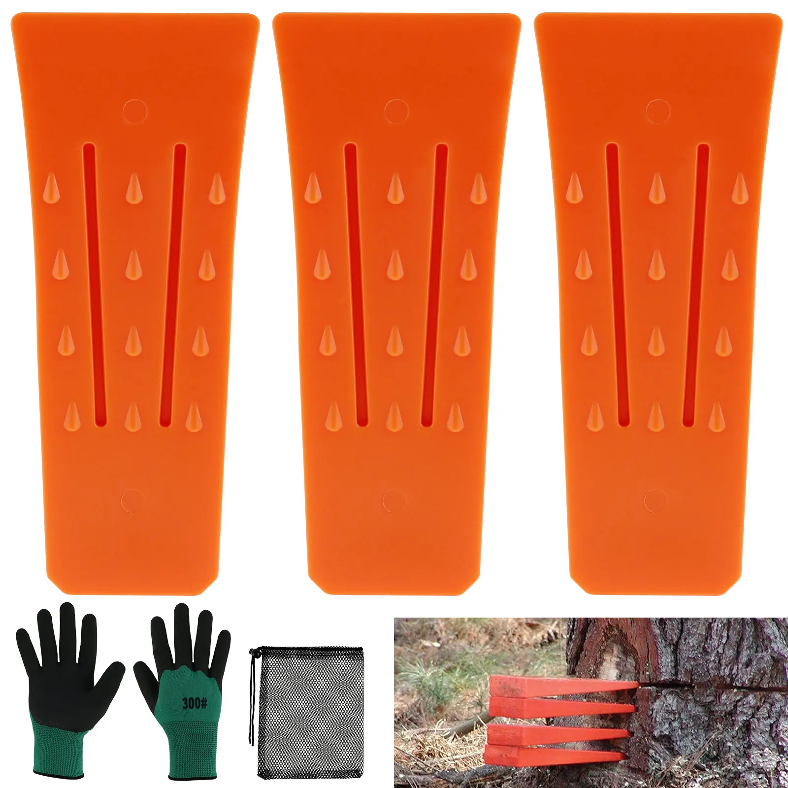 3Pcs-Tree-Cutting-Wedges-Durable-Plastic-Effective-Felling-Wedge ...