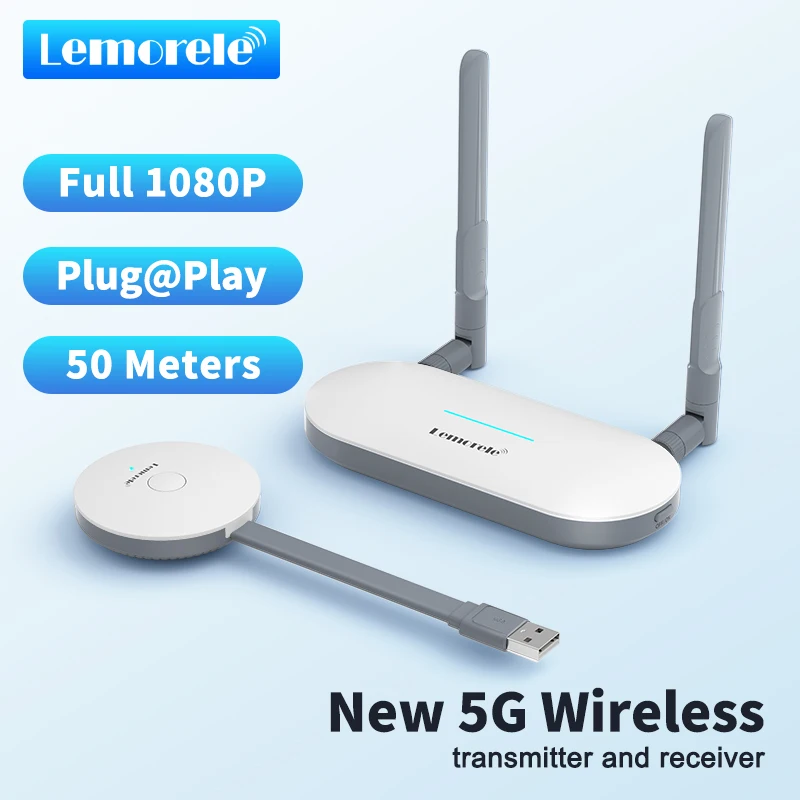 Lemorele-Wireless-USB-HDMI-Video-Transmitter-HDMI-VGA-Receiver-Extender ...