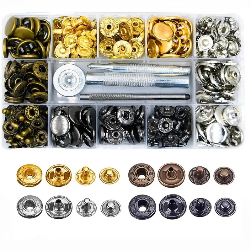Snap-Fasteners-Kit-12-5mm-Metal-Snap-Buttons-for-Clothing-Craft-Bag ...