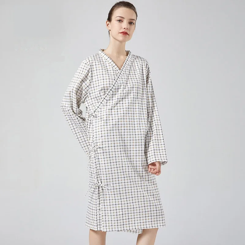 Long-Hospital-Gown-Easy-To-Wear-and-Take-Off-Patient-Pajamas-for-Women ...