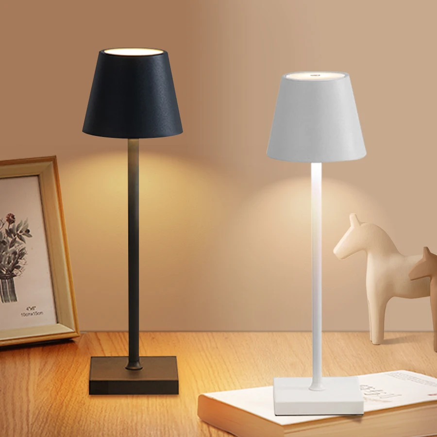 USB Rechargeable LED Table Lamp Touch Switch Desk Lamp Bar Reading Book ...