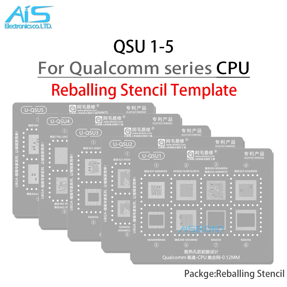 U-QSU1-5-BGA-Reballing-Stencil-For-Qualcomm-series-CPU-SM8350-SM8250 ...
