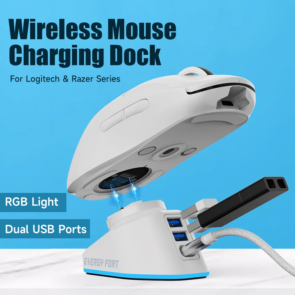 Wireless Mouse Charger Stand for Logitech G Pro X Superlight G502 X ...