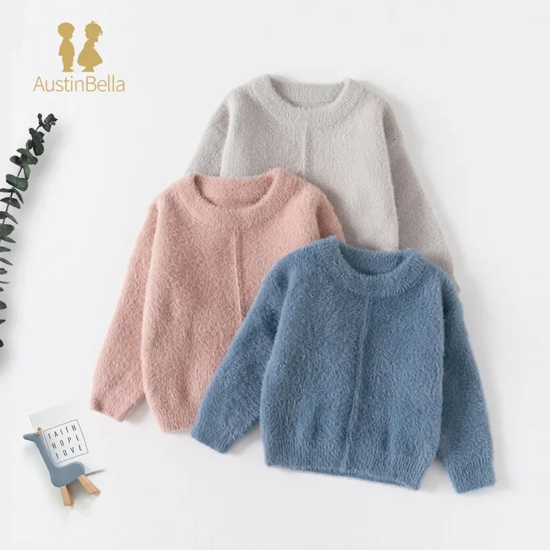 Mink-Wool-Children-s-Sweaters-Fashion-Solid-Autumn-Soft-Warm-Pullover ...