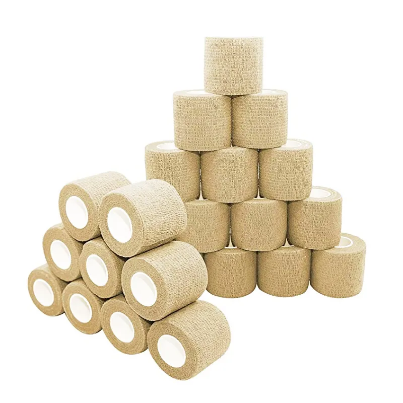 24 Rolls Pure Color Non-woven Self Adhesive Bandage Sports Tape Finger ...