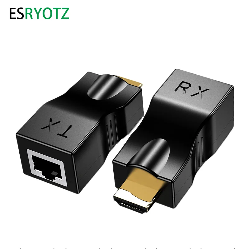 10pairs-1080P-HD-4K-HDMI-compatible-Extender-RJ45-Ports-Network-30M ...