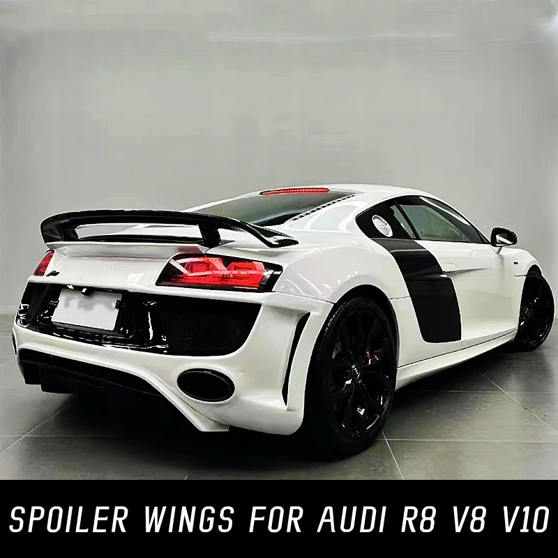 For-2007-2016-Audi-R8-V8-V10-GT-Style-Real-Carbon-Fibe-Rear-Trunk-Lid ...