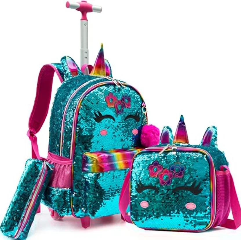 School-Kids-Rolling-Backpack-for-Girls-With-Wheels-3-in-1-School ...