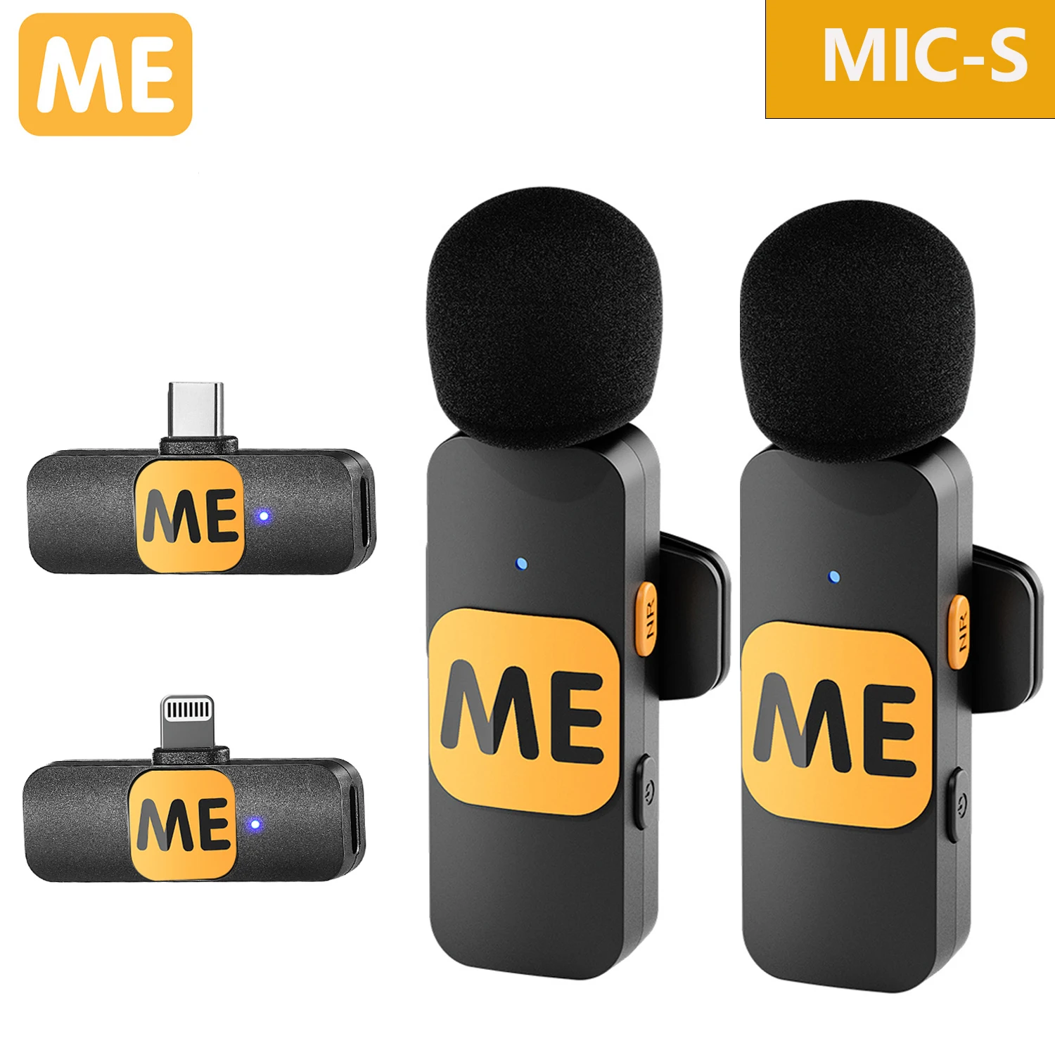 ME MIC S 미니 콘덴서 무선 라발리에 라펠 마이크, 휴대폰 PC 컴퓨터 스마트폰 아이폰 유튜브 스트리밍 브이로그용 ...