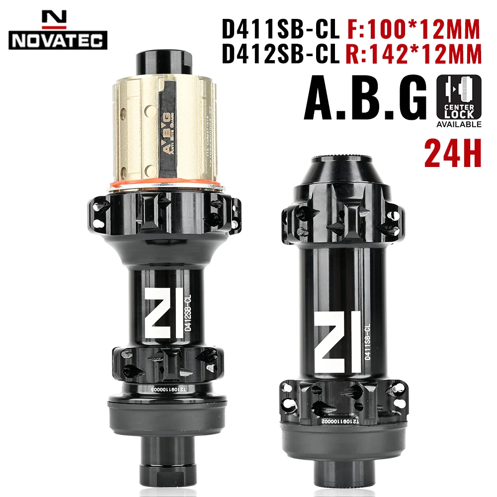 Center Lock Novatec D411sb-cl D412sb-cl Disc Brake Hubs Road Bicycle 24 ...