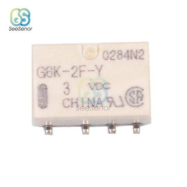 5Db/Tétel Dc 3V 5V 12V 24V Smd G6K-2F-Y Jel Relé 8Pin A Reléhez – FIXO.hu