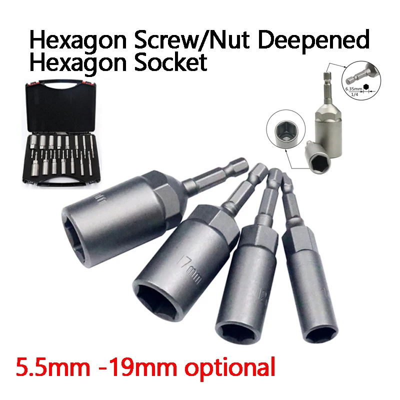 Hex-Socket-Sleeve-Set-Nozzles-5-5mm-19mm-Nut-Driver-Set-Power ...