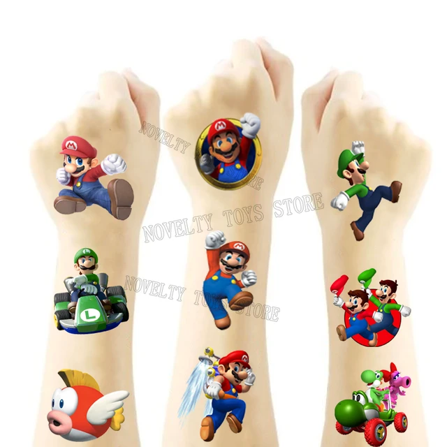 Mario Bros Tattoo Sleeve