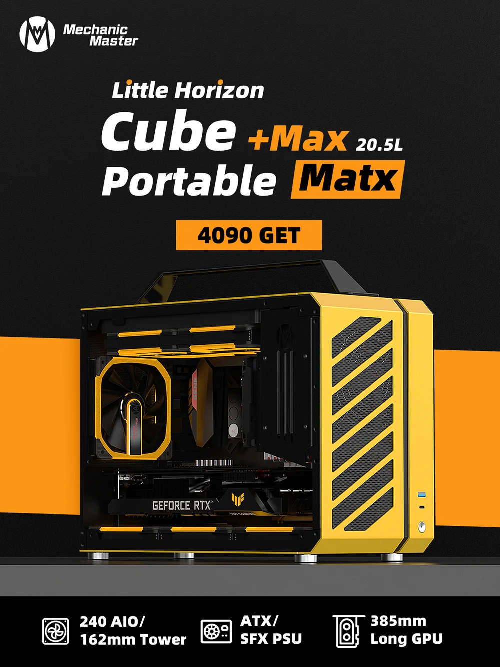Mechanic-Master-C-Max-Computer-Case-MATX-ITX-Support-385mm-SFX-SFX ...